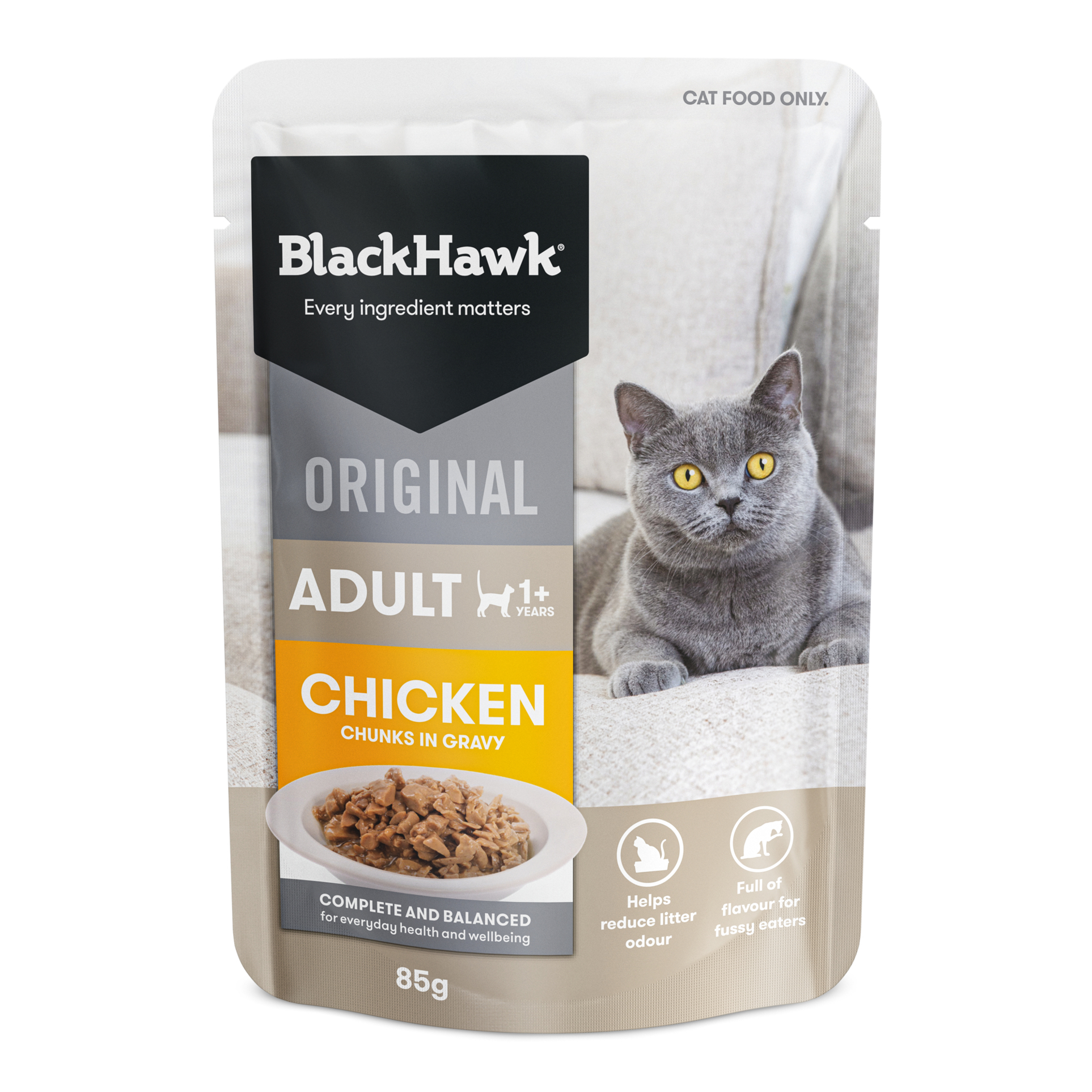 Wet Cat Food | Chicken in Gravy | Black Hawk - Black Hawk